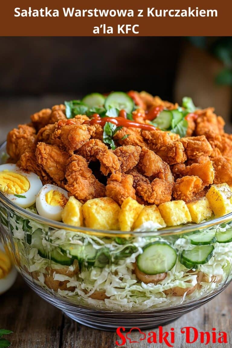 Sałatka Warstwowa Z Kurczakiem A’la KFC | Smakidnia