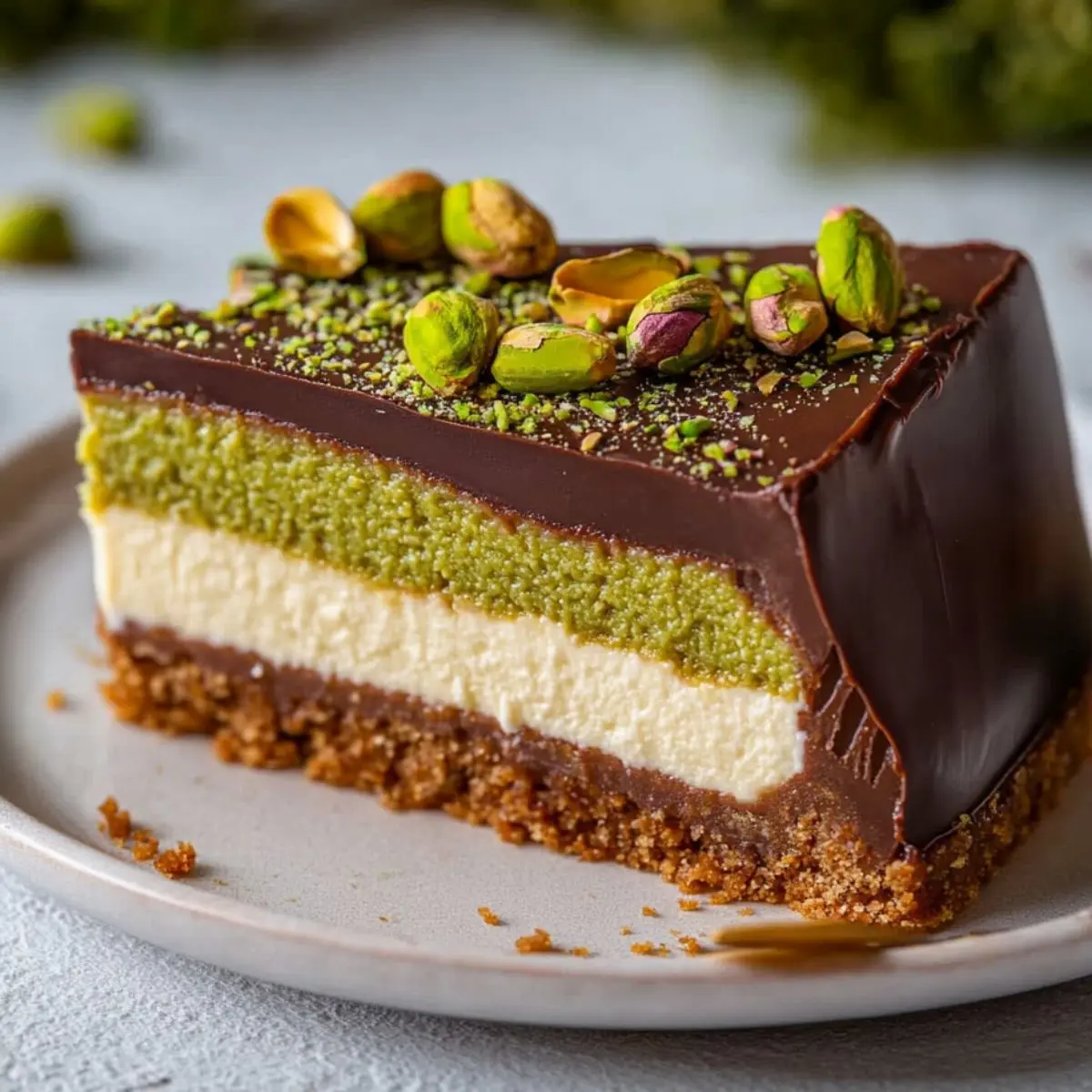 Sernik Dubajski Z Pistacjową Masą I Czekoladą | Smakidnia